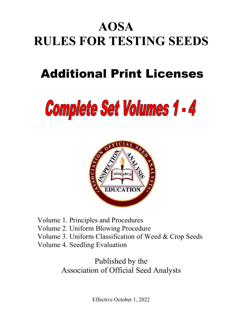 AOSA/SCST Publications – Analyzeseeds
